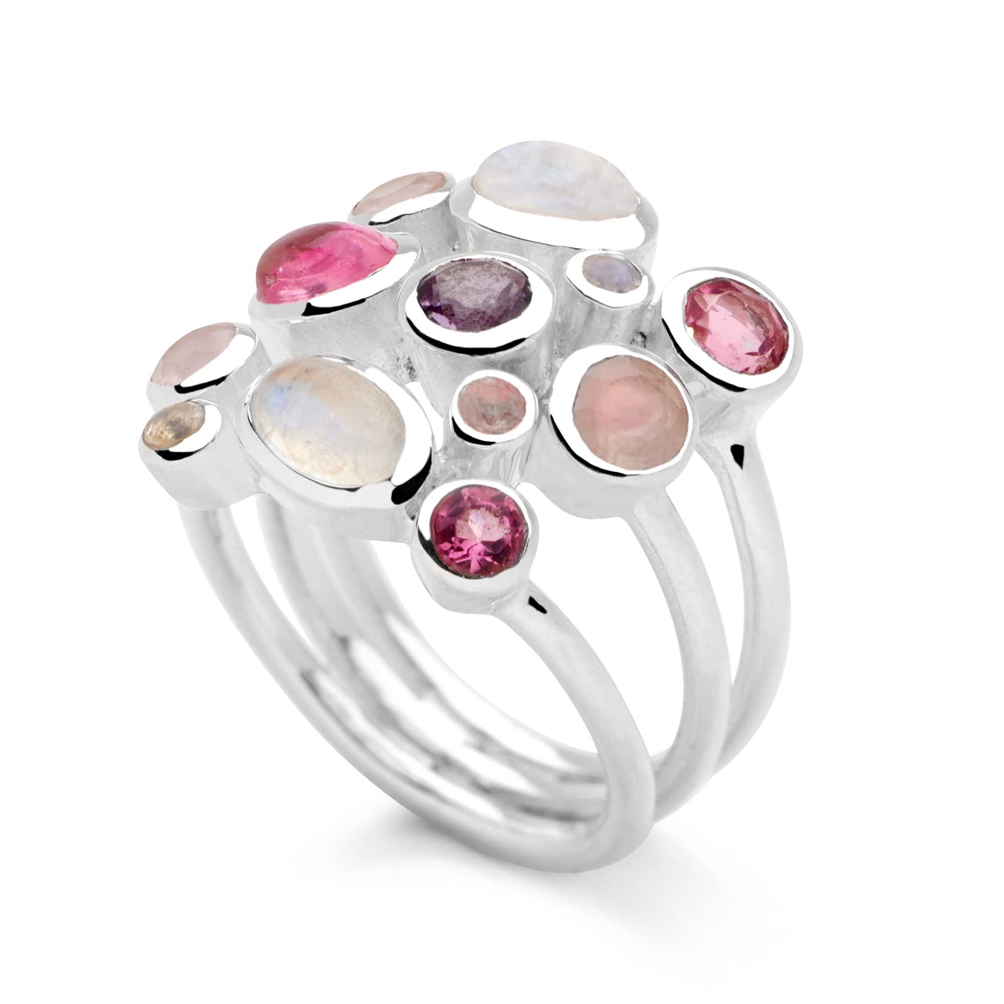 Rose Burst Ring – Silver Australia